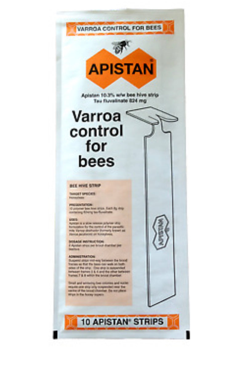 Apistan 10-Pack Anti-Varroa Strips for Beekeeping| Maritime Bee ...